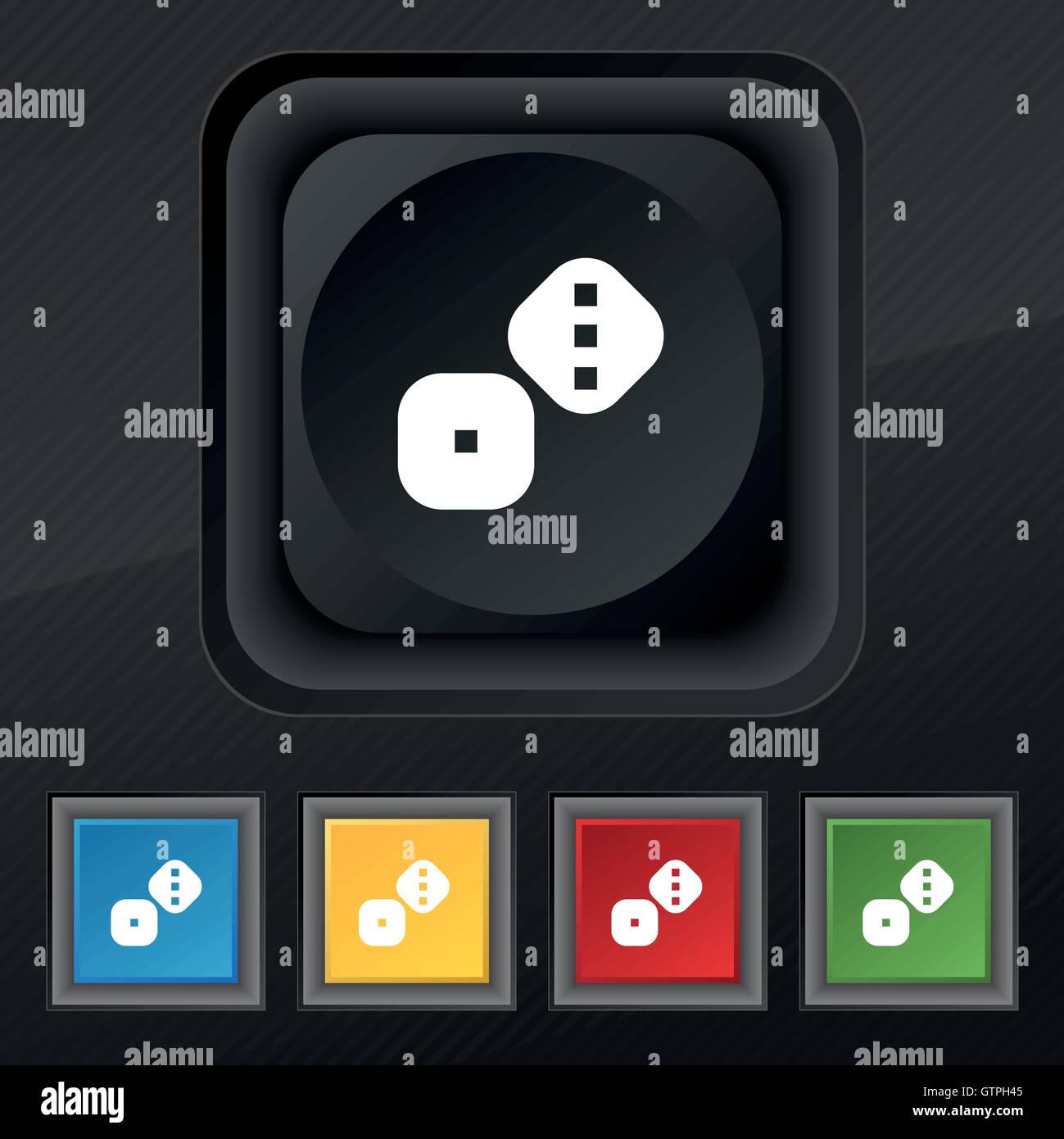 Colorful dice Stock Vector Images - Alamy