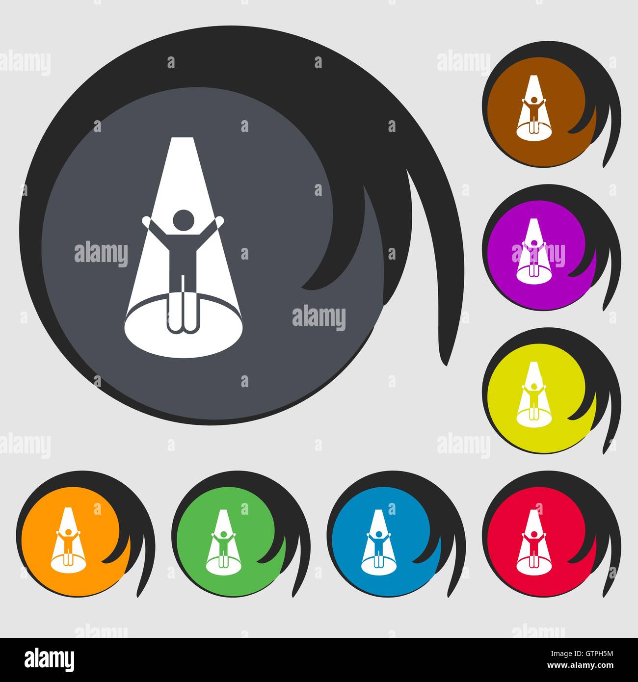 Set colored spotlights on Stock Vector Images - Alamy