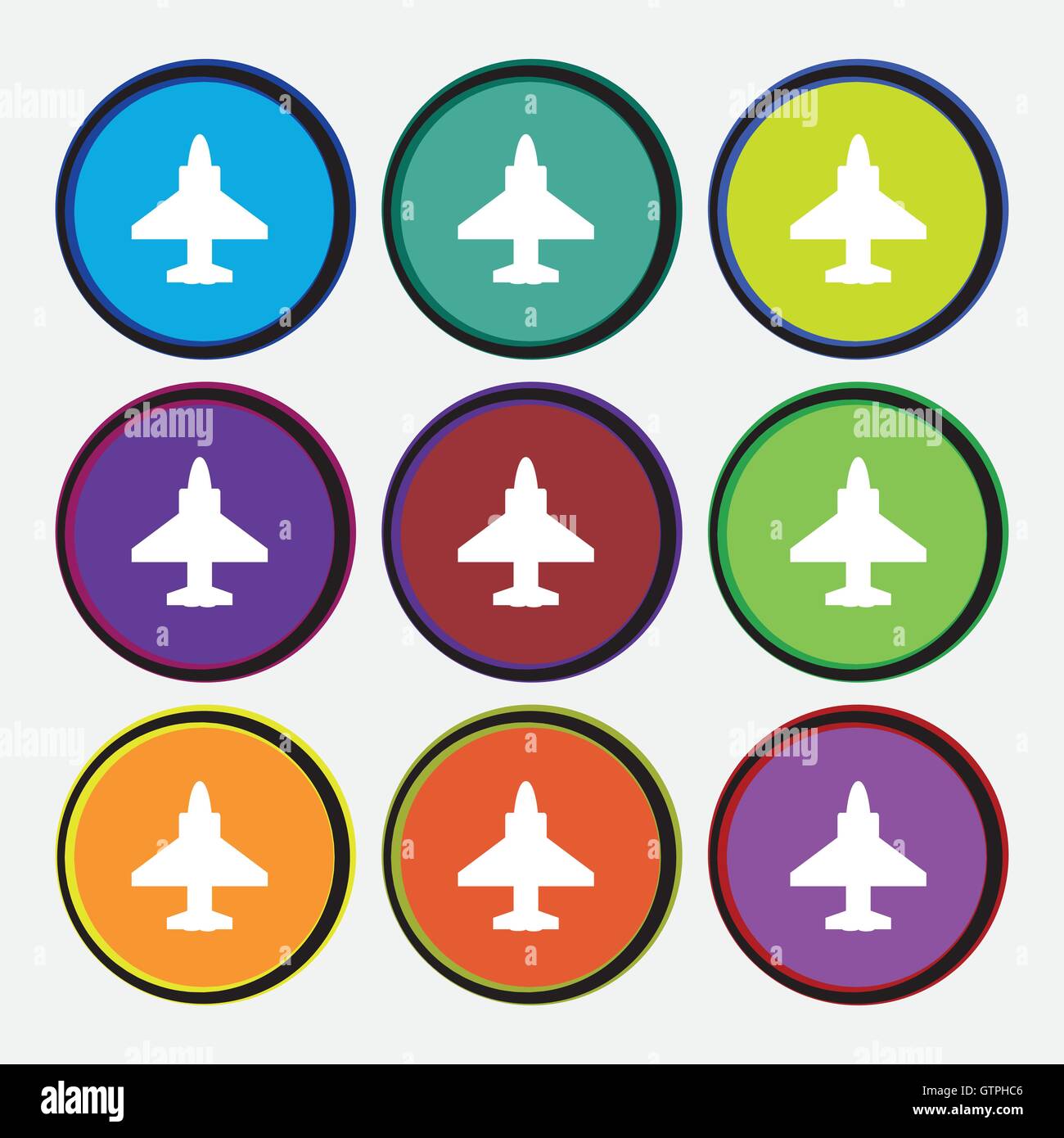 Black silhouette pilot aeroplane vector hi-res stock photography and ...