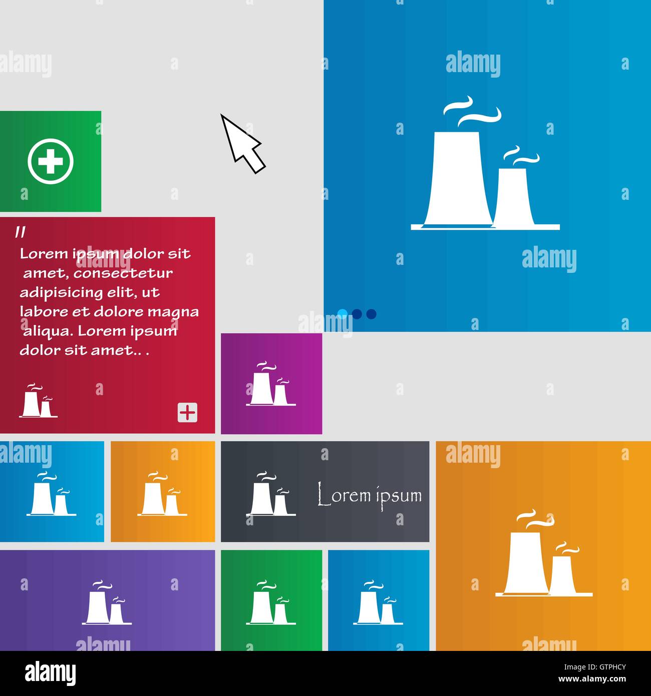 Coal buttons Stock Vector Images - Alamy