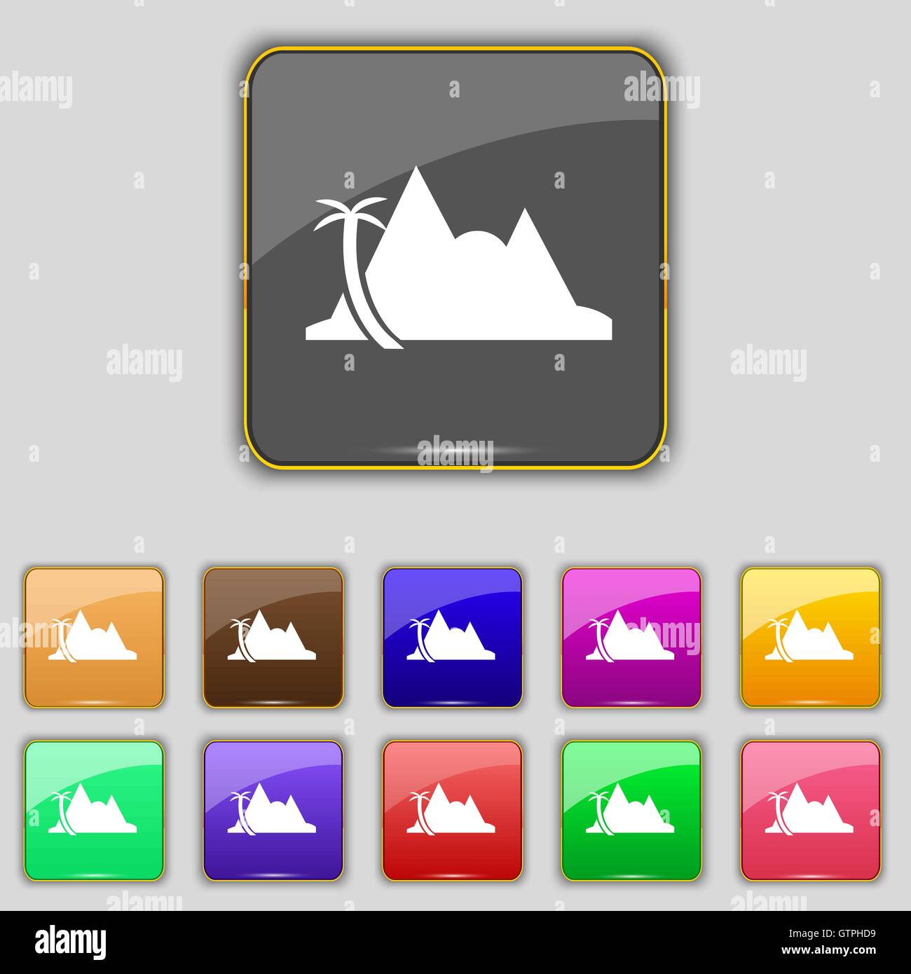 Desert mirage Stock Vector Images - Alamy