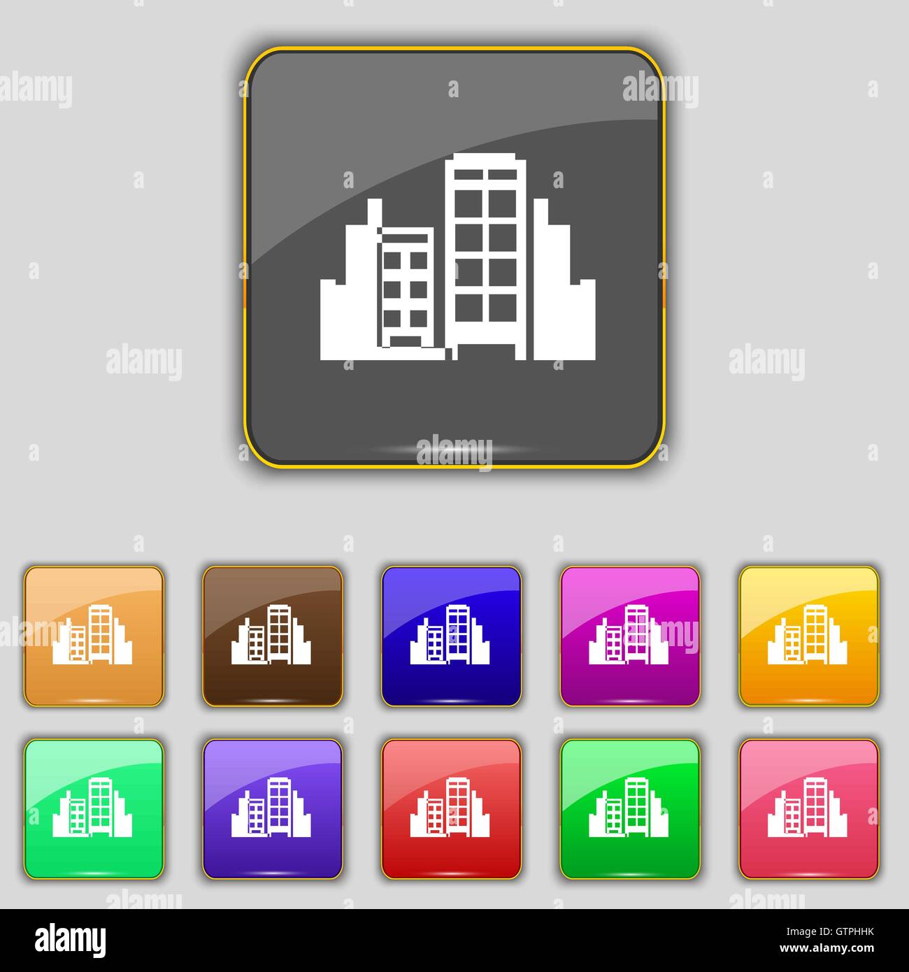 Eleven buildings Stock Vector Images - Alamy