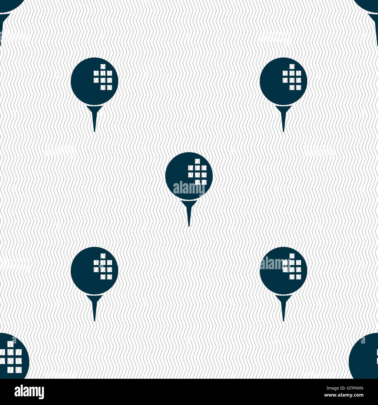 Golf icon sign. Seamless pattern with geometric texture. Vector Stock ...