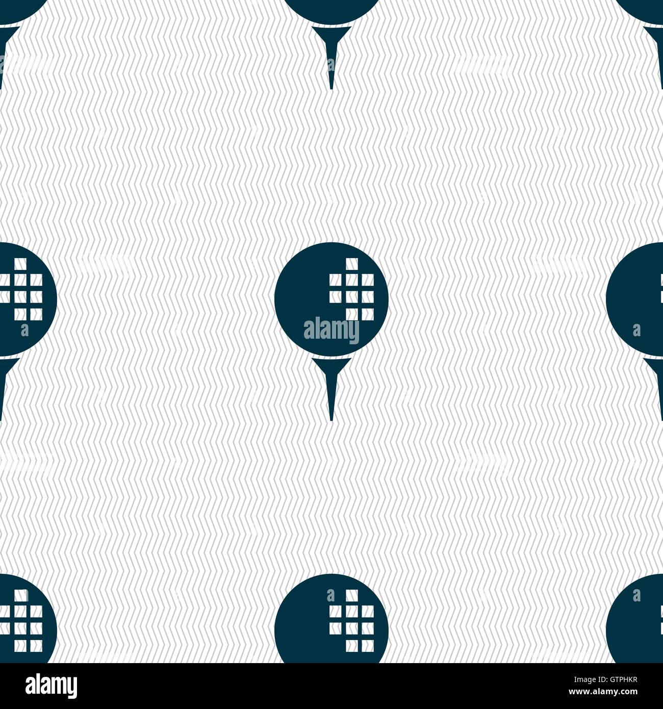 Golf icon sign. Seamless pattern with geometric texture. Vector Stock ...