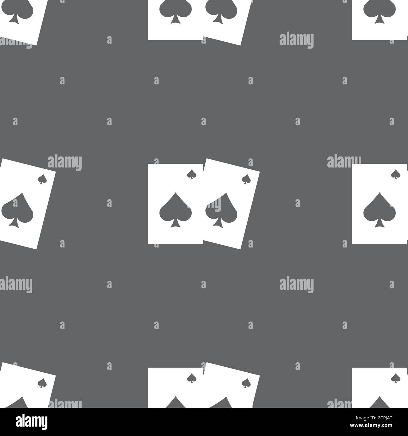 game cards icon sign. Seamless pattern on a gray background. Vector ...
