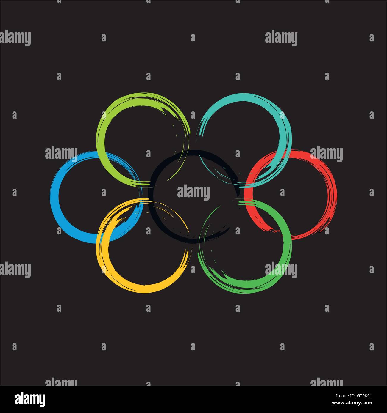 Intersecting circles Stock Vector Images - Alamy