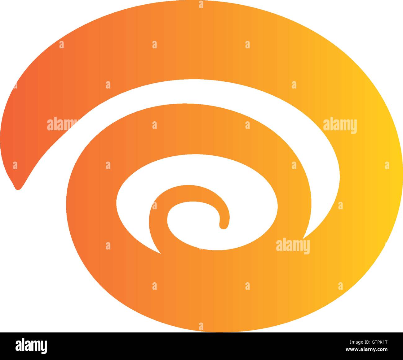 Isolated abstract spiral vector logo. Hurricane, tornado,swirl logotype ...
