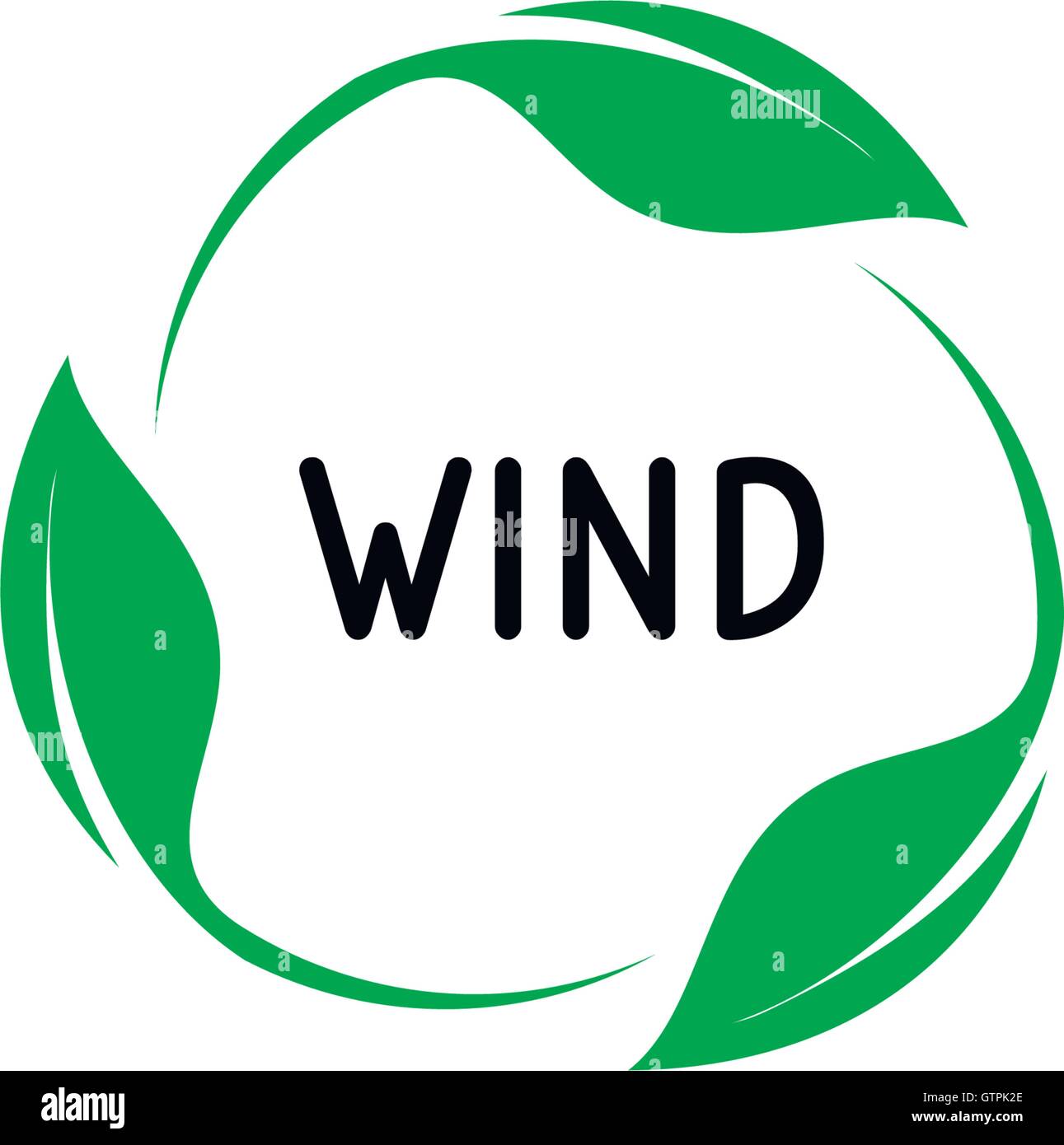 World wind energy logo hi-res stock photography and images - Alamy