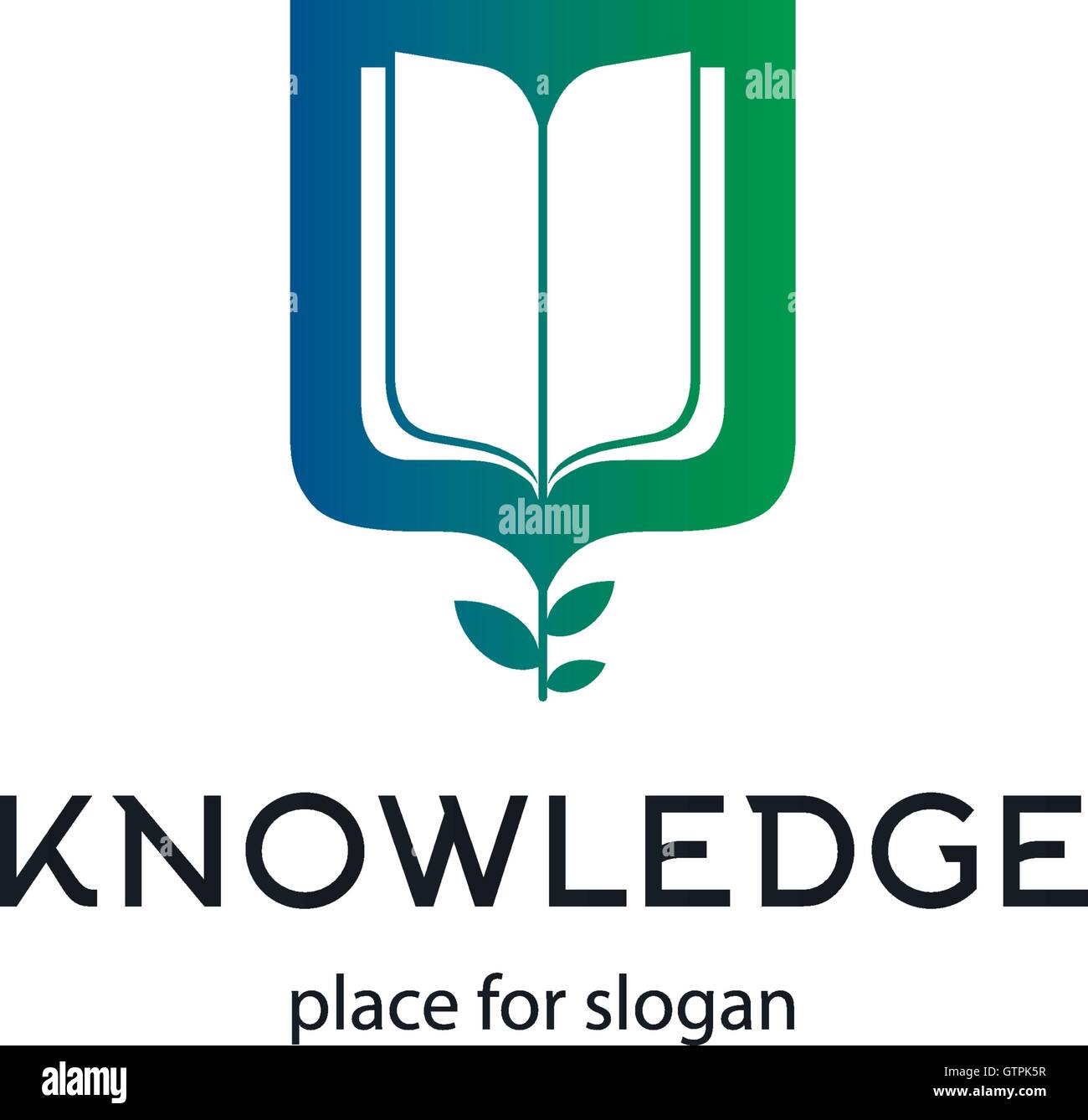 Isolated abstract book vector logo. School and university logotype ...