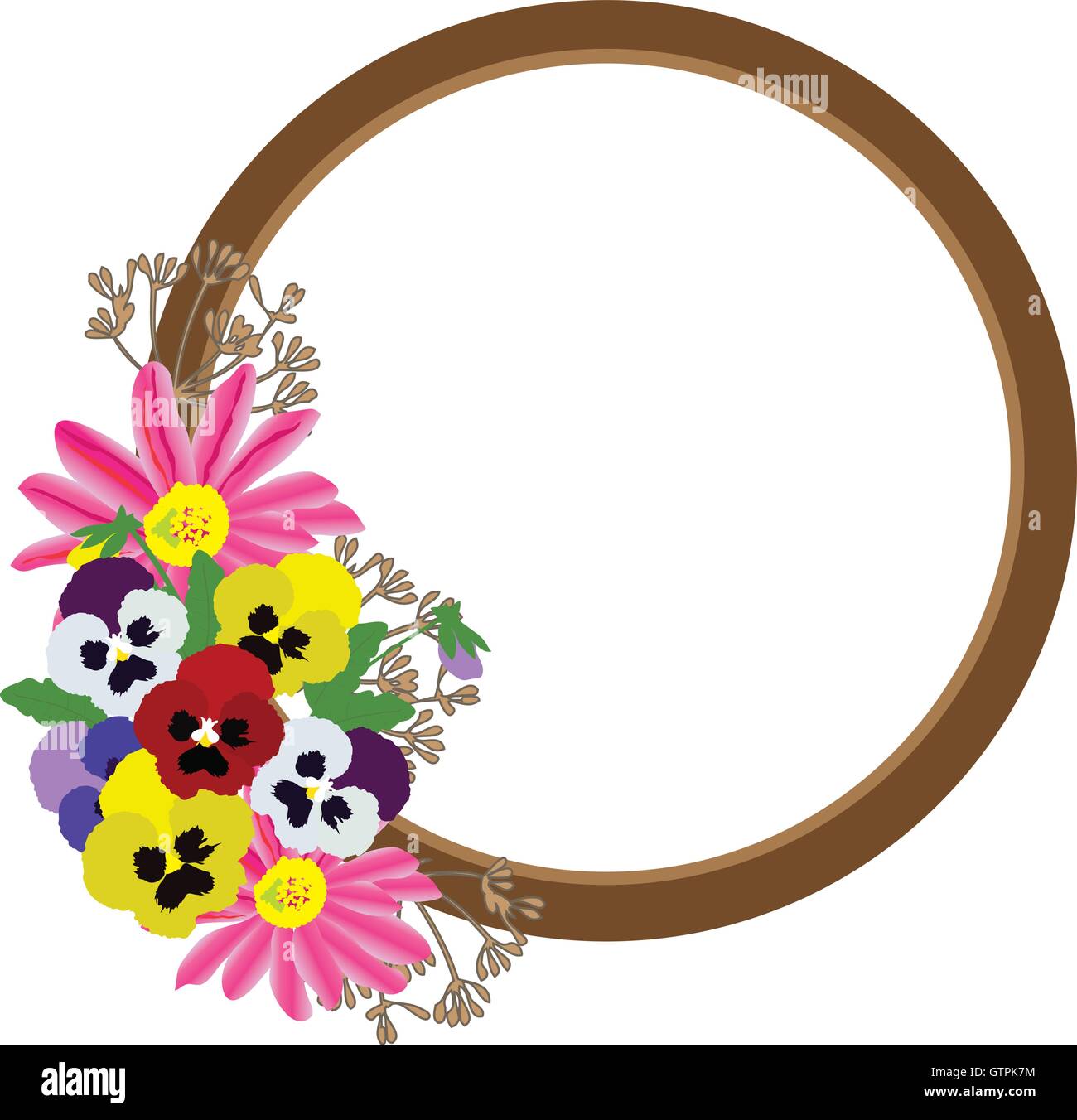 vector floral frame Stock Vector Image & Art - Alamy