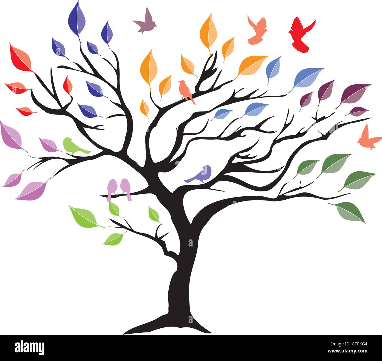 vector abstract tree Stock Vector Image & Art - Alamy
