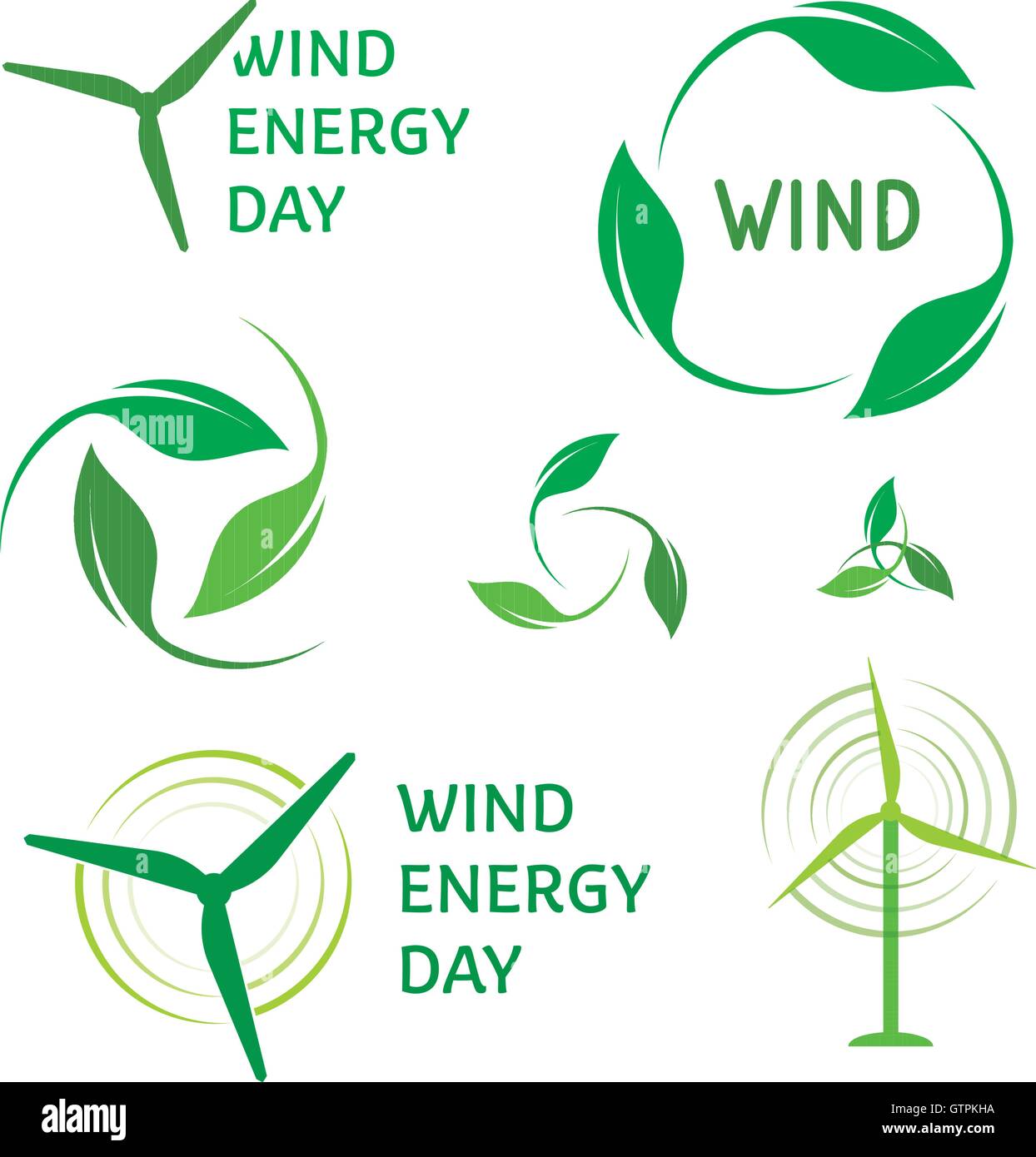 World wind energy logo Stock Vector Images - Alamy