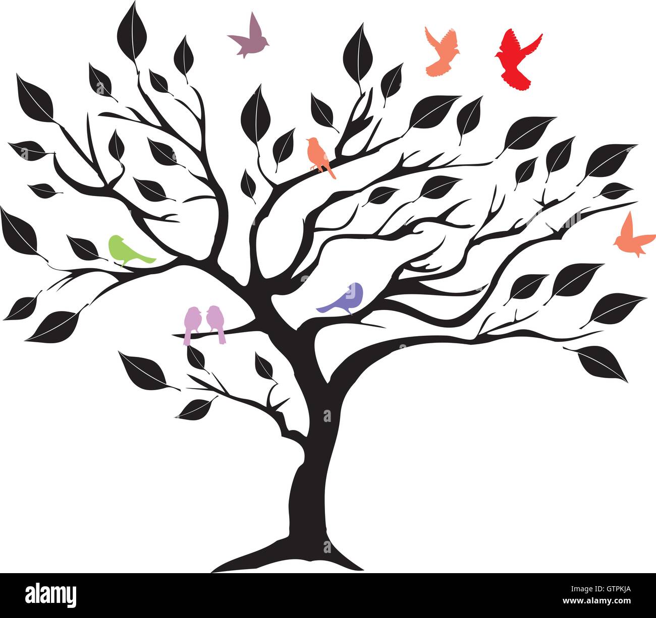 vector abstract tree Stock Vector Image & Art - Alamy