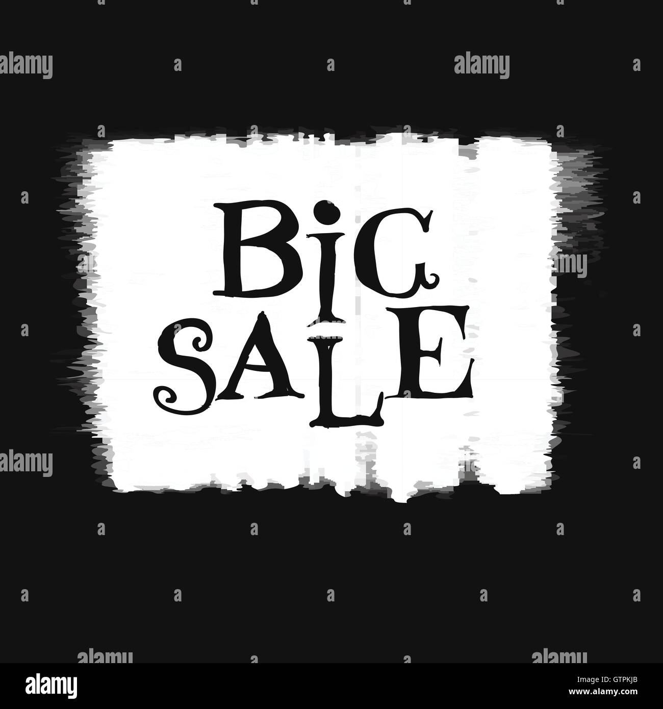 Word big sale vector Black and White Stock Photos & Images - Alamy