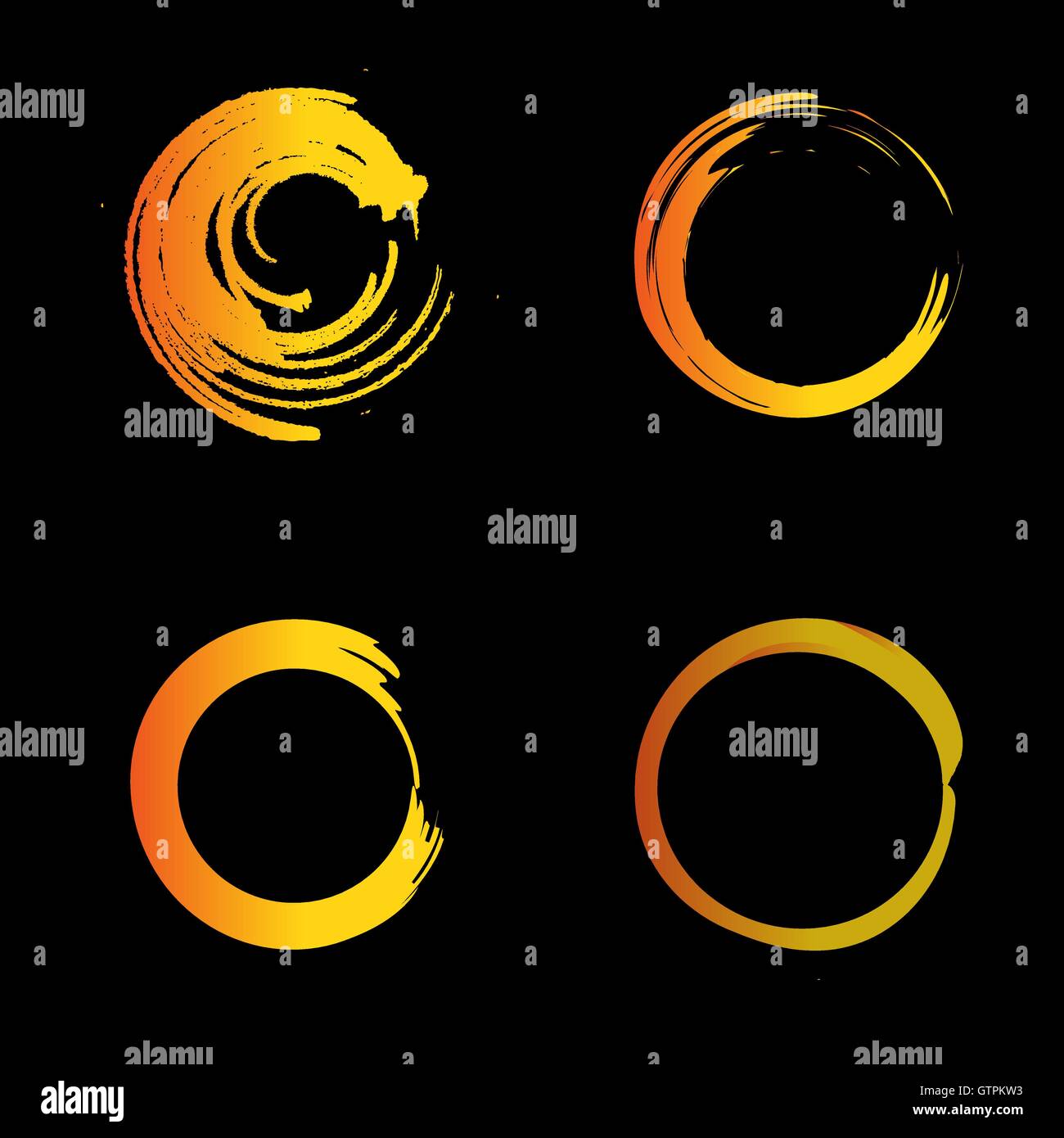 Vector isolated warm orange color logo. Unusual graphic hot design ...