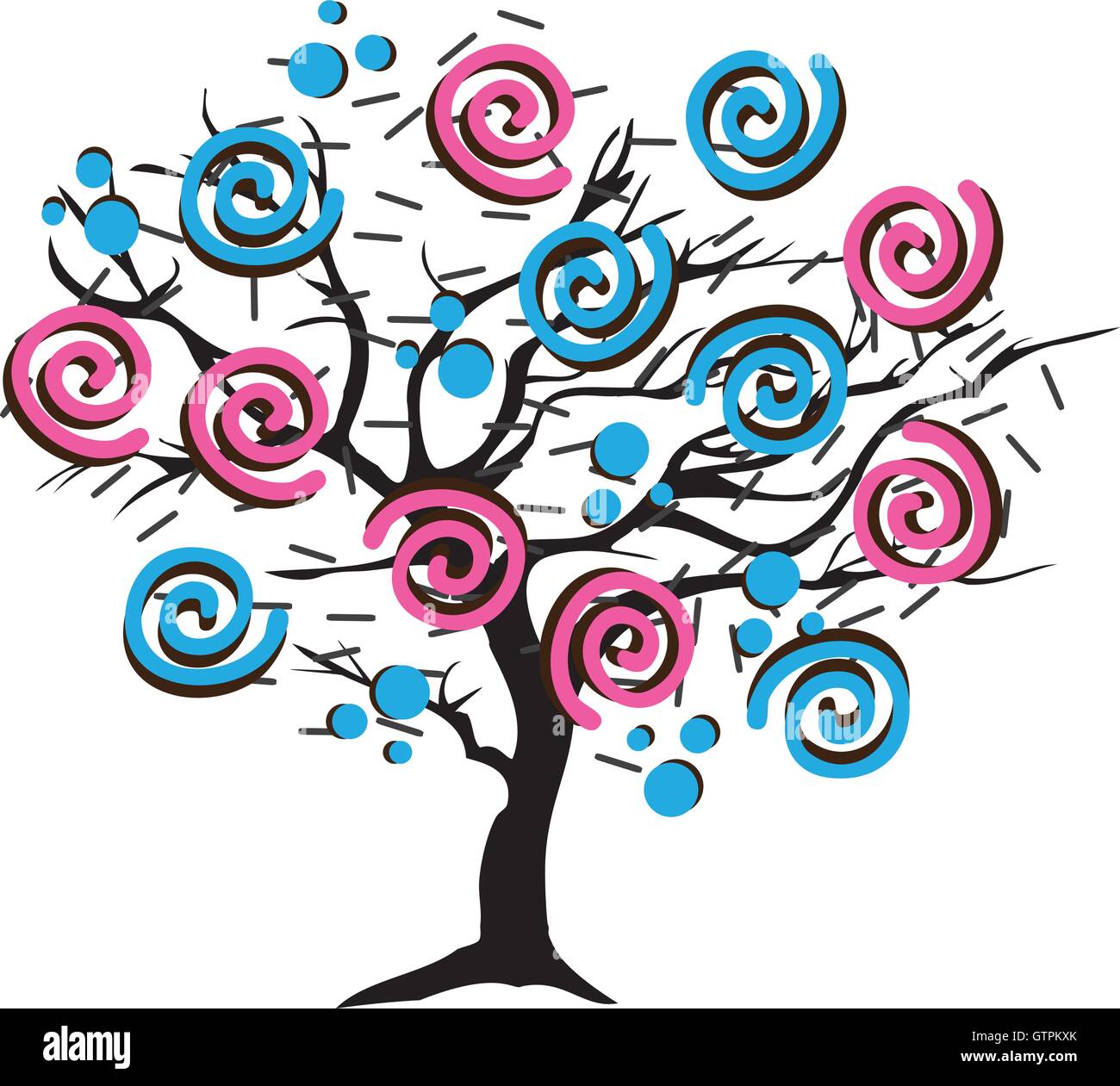 Vector Abstract Tree Stock Vector Image & Art - Alamy