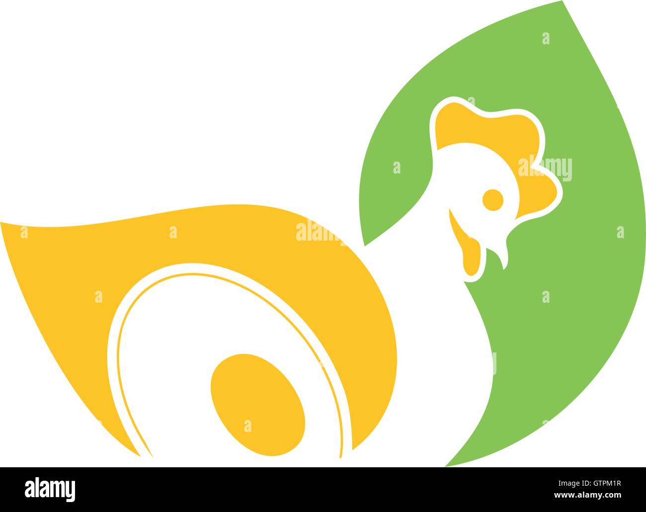 Abstract stylized ogo, icon template. Hen design, egg icon. Logo vector ...