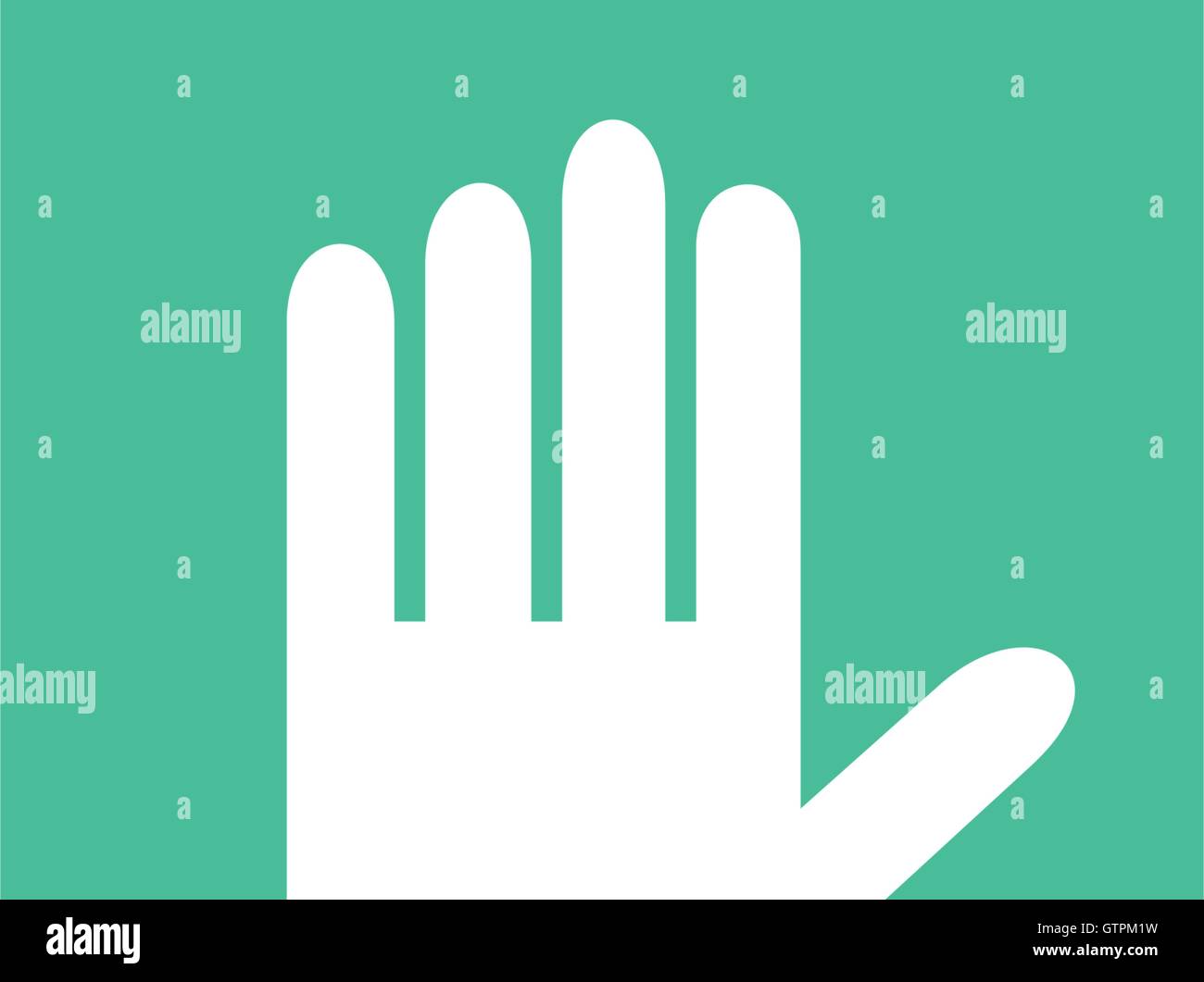 Hand logo. Hand isolated on white background. Hand vector icon ...