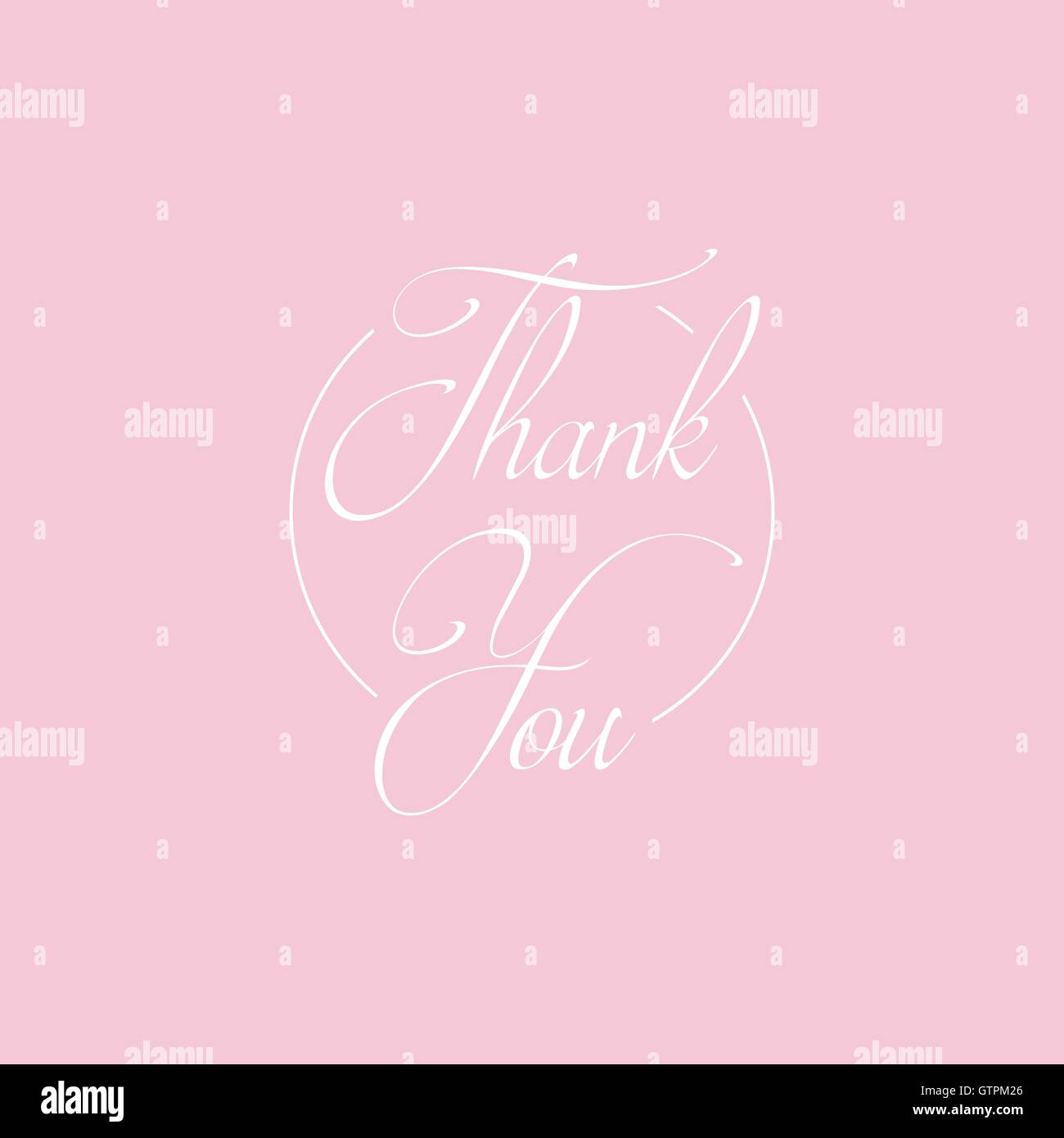 Thank you logo Stock Vector Images - Alamy