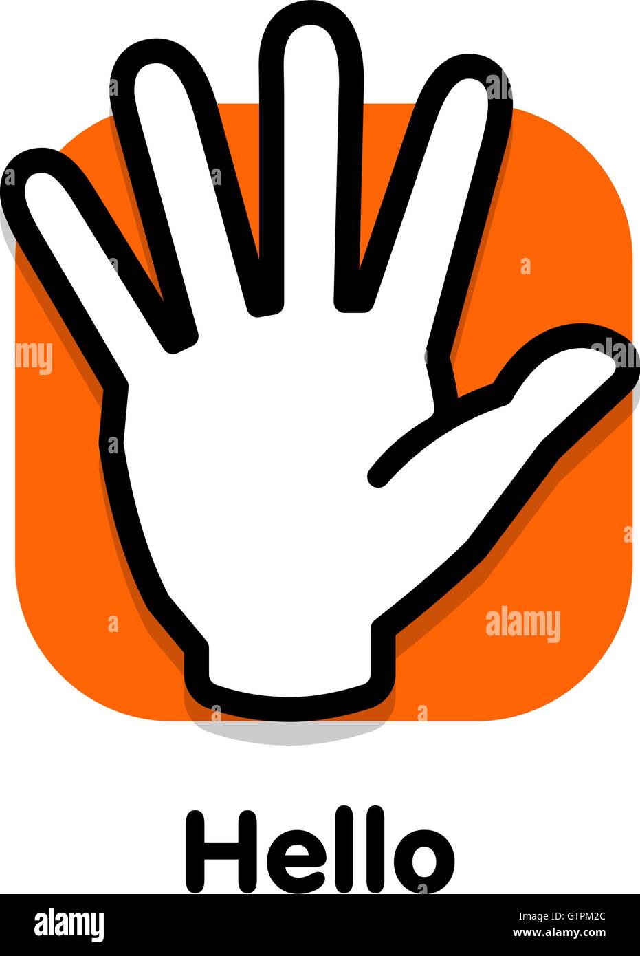 Hand turned up Stock Vector Images - Alamy