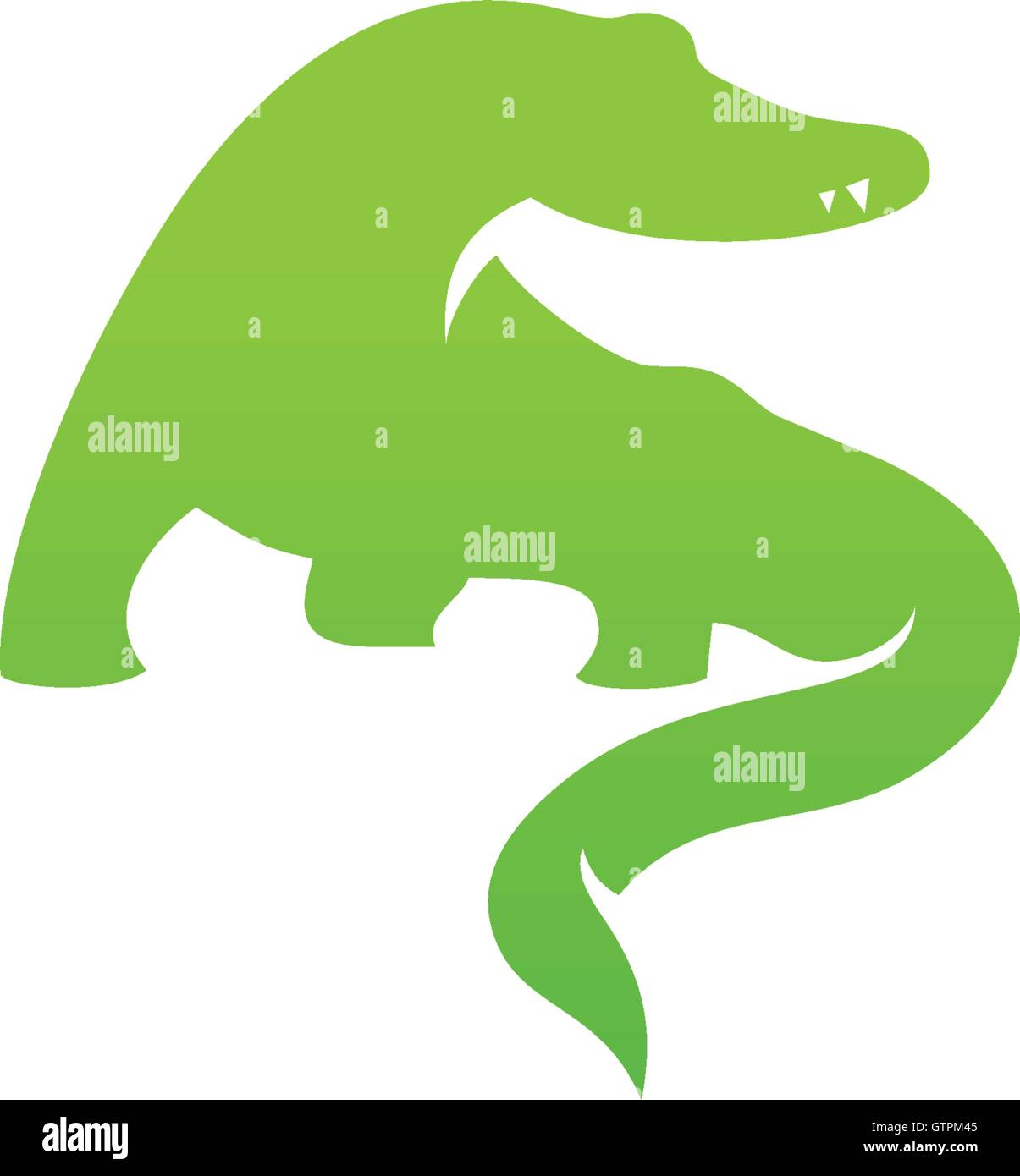 Silhouette logo, icon template. Crocodile design, alligator icon. Logo ...