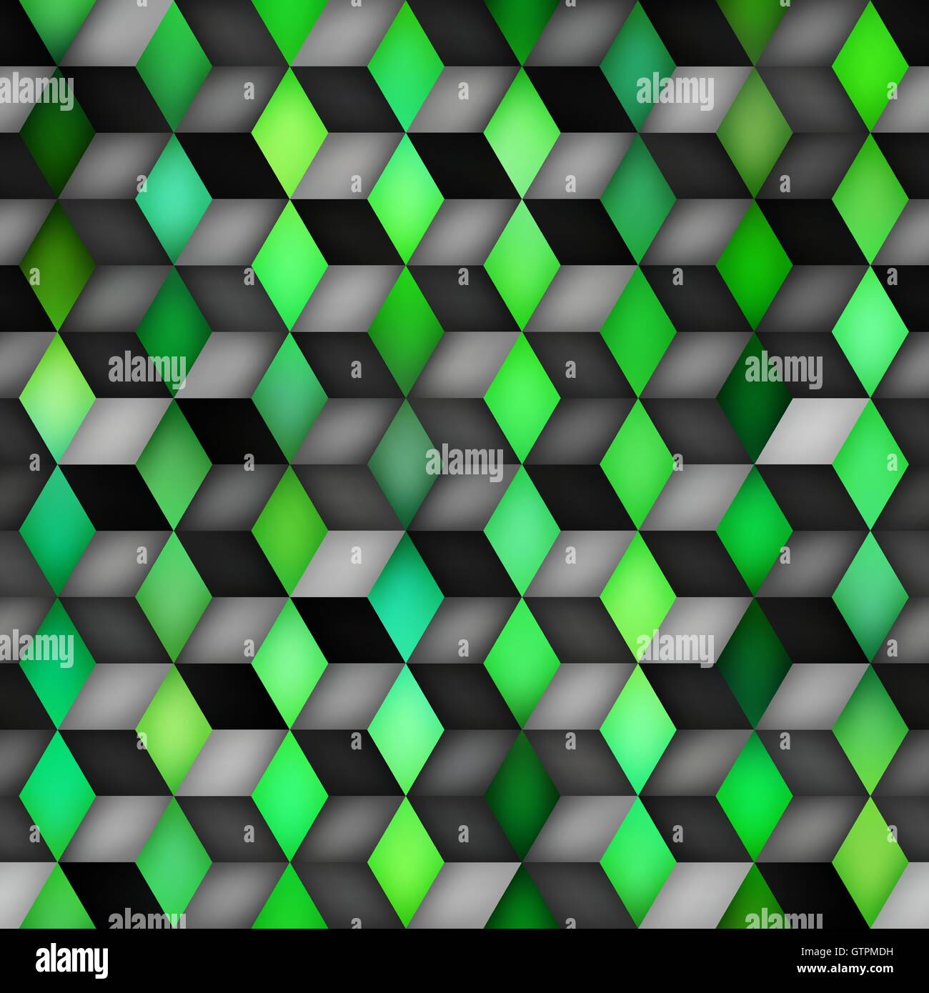Vector Seamless Multicolor Gradient Cube Shape Rhombus Grid Geometric ...