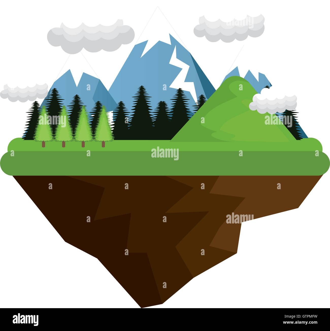 Tall and steep Stock Vector Images - Alamy