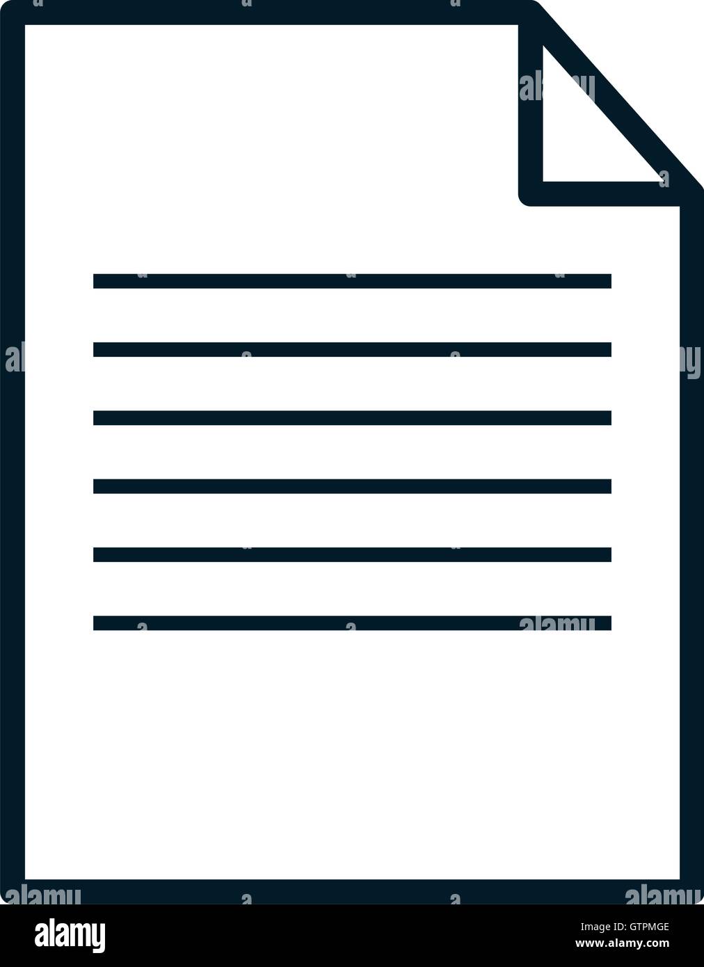 paper page document Stock Vector Image & Art - Alamy