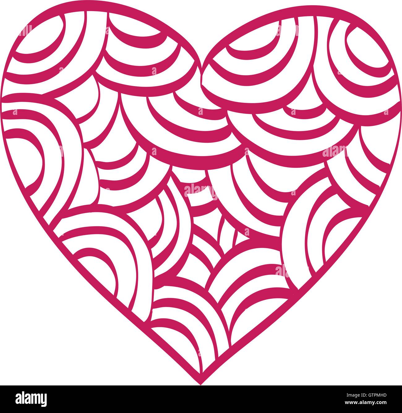 red heart love shape Stock Vector Image & Art - Alamy
