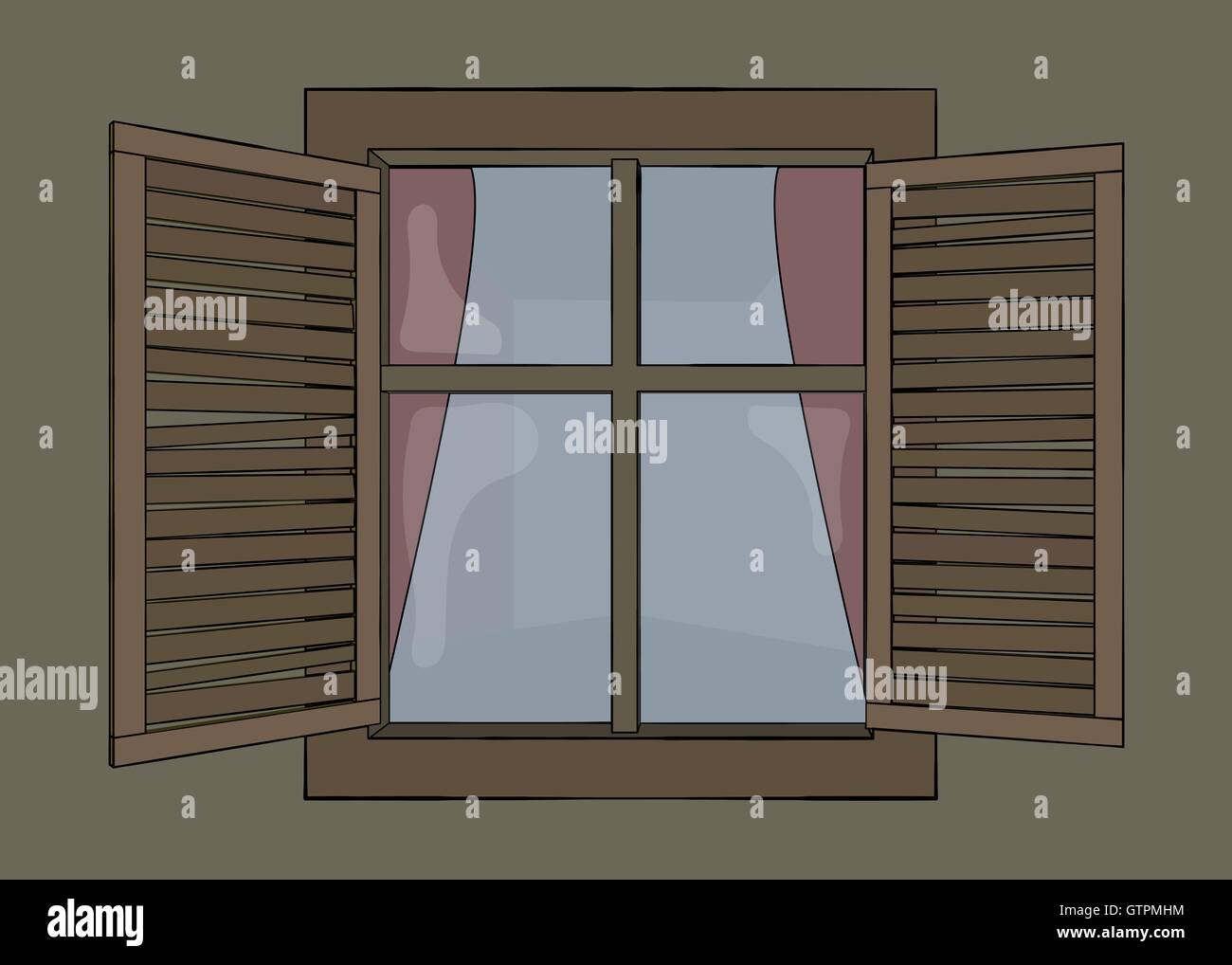 Three shutters Stock Vector Images - Alamy