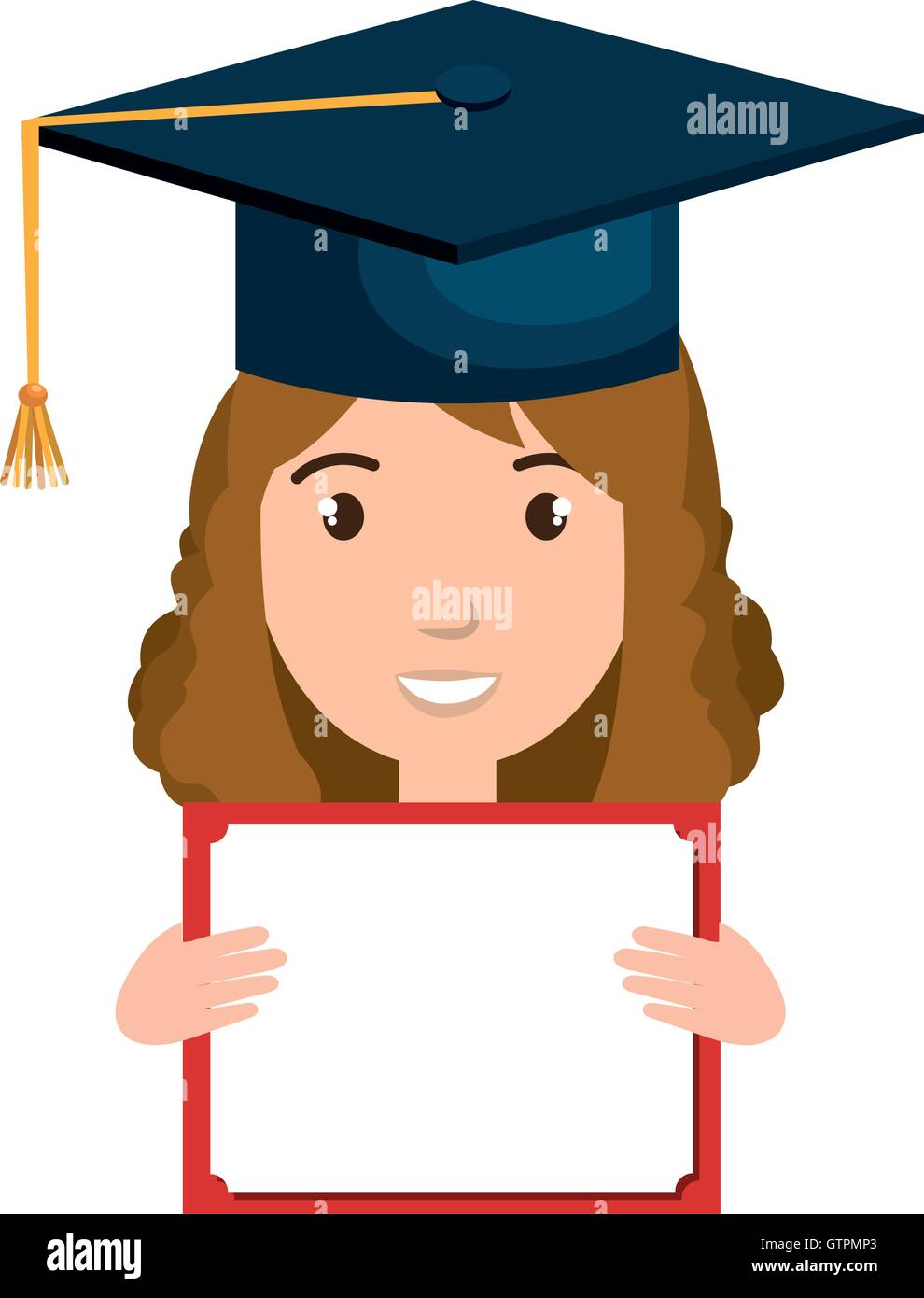 avatar girl with graduation cap Stock Vector Image & Art - Alamy