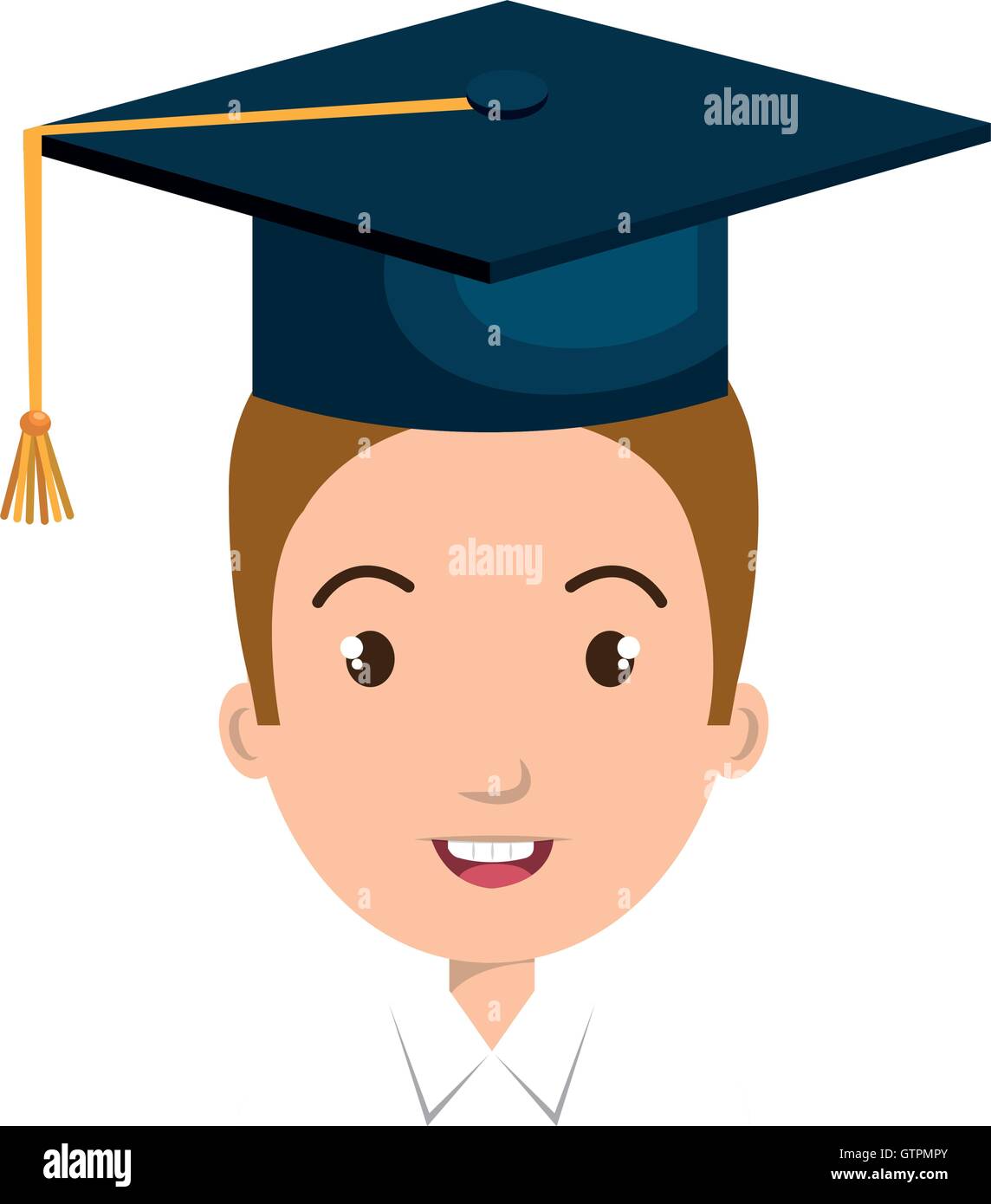 avatar man with graduation cap Stock Vector Image & Art - Alamy