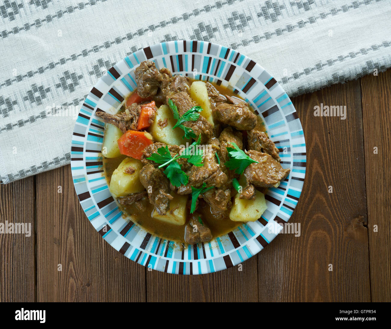 Czech beef goulash . close up Stock Photo - Alamy
