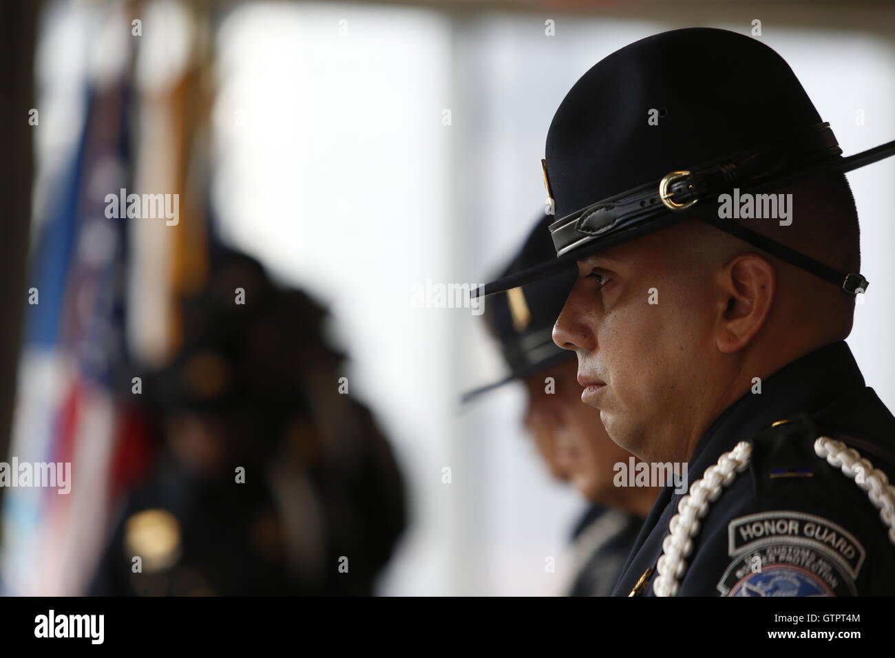 New York City, United States. 09th Sep, 2016. State police honor guard ...