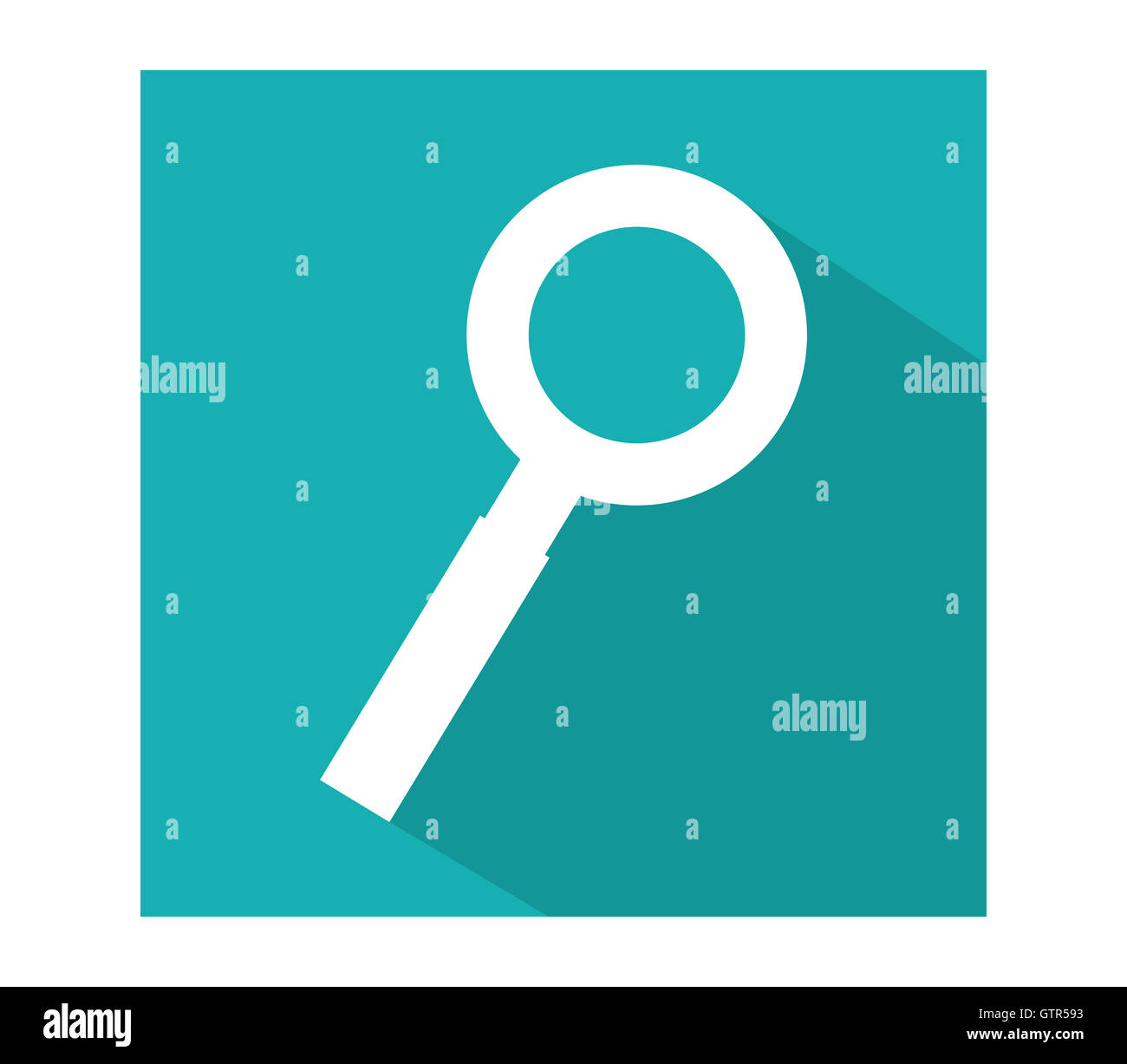 Magnifying glass, button, key Cut Out Stock Images & Pictures - Alamy