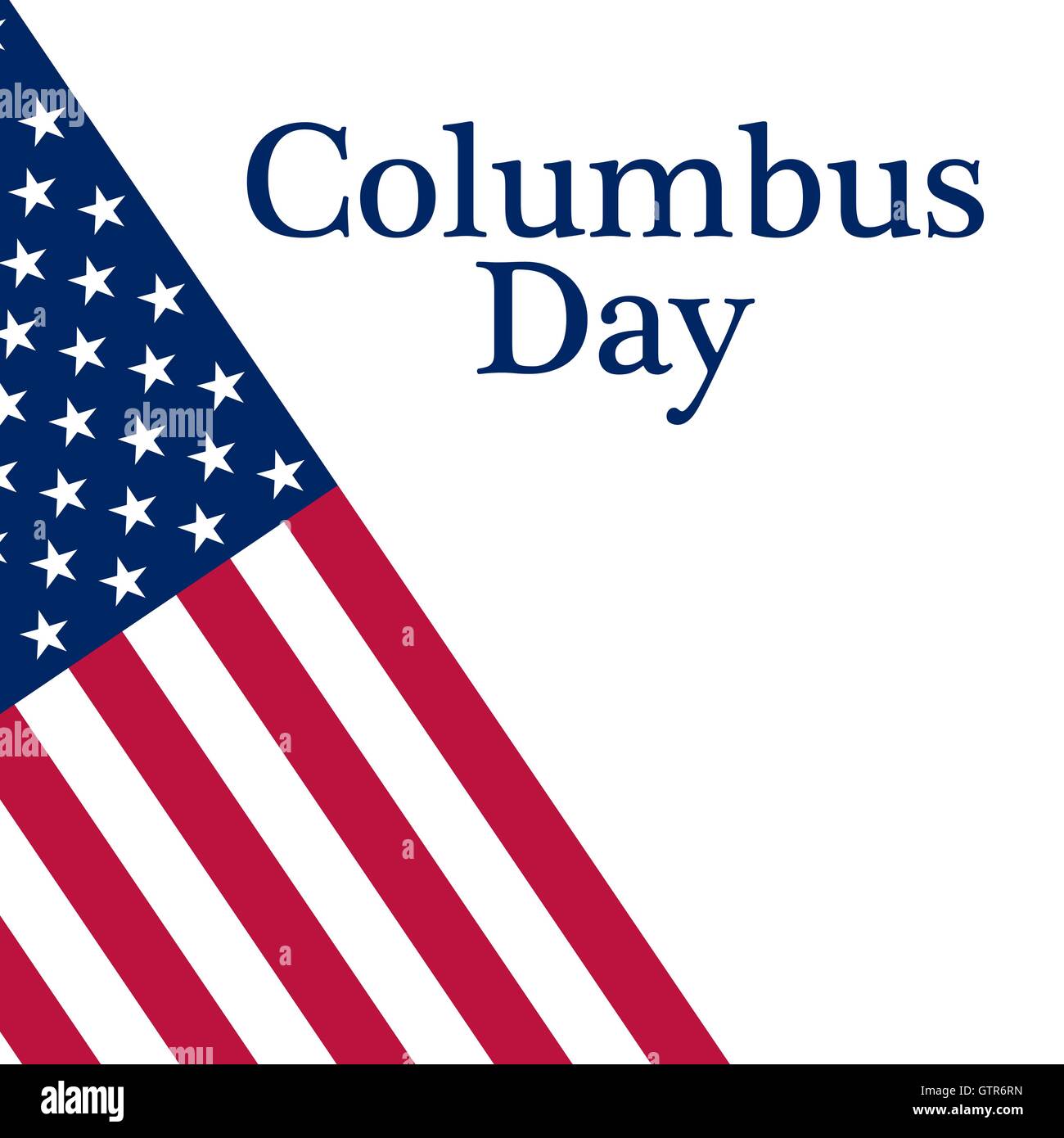Holiday in the US Columbus Day Poster Stock Vector Image & Art - Alamy