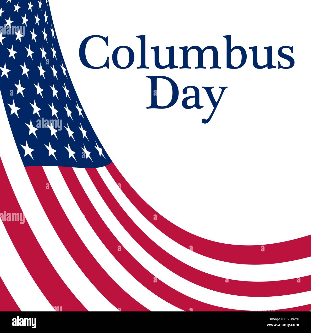 Holiday in the US Columbus Day Poster Stock Vector Image & Art - Alamy