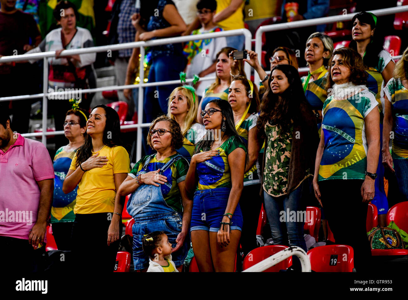 Rio De Janeiro, Brazil. 09th Sep, 2016. Brazil during the Basketball ...