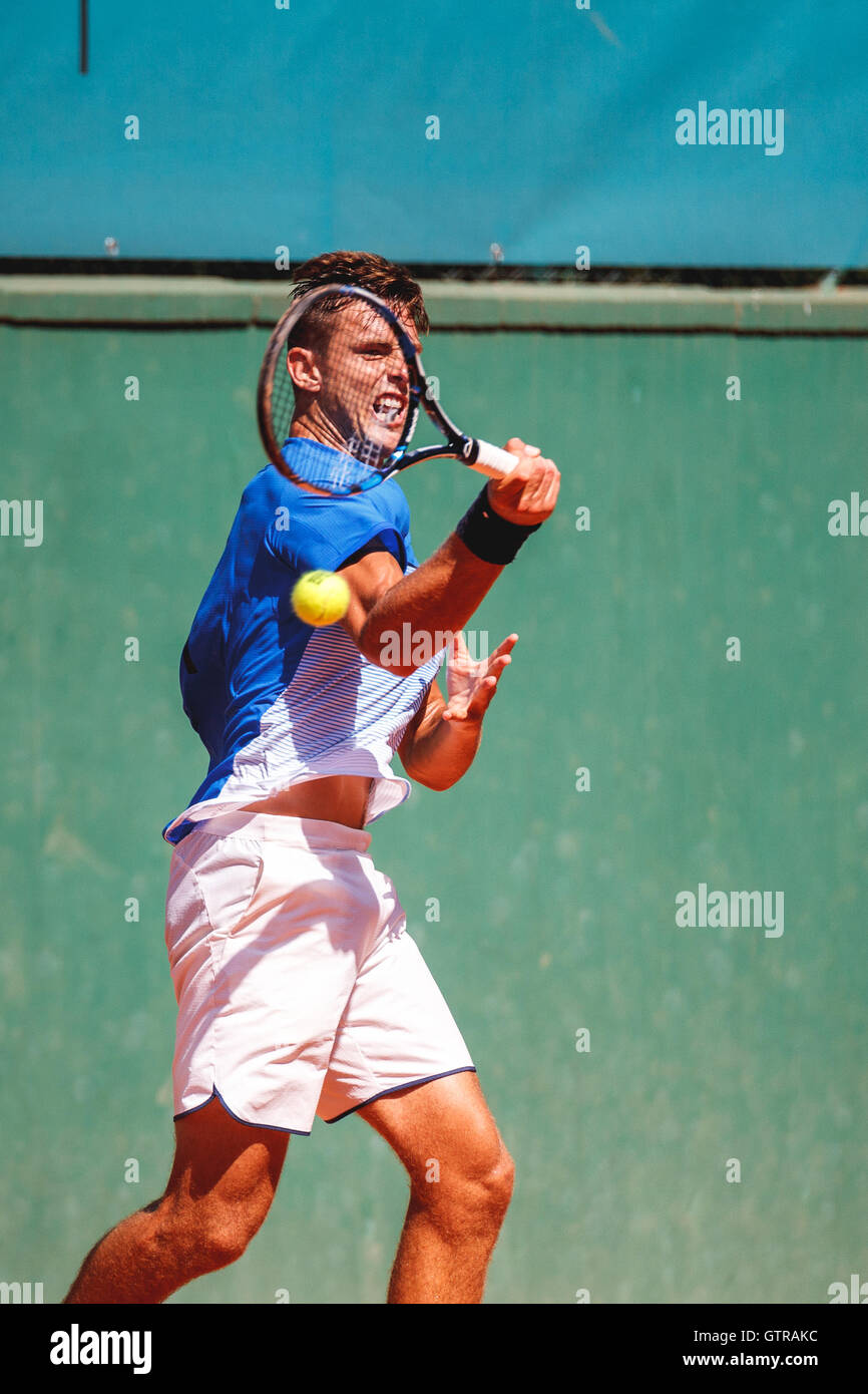 Oviedo, Spain. 9th Sept, 2016. Albert Alcaraz during the Men's Singles ...
