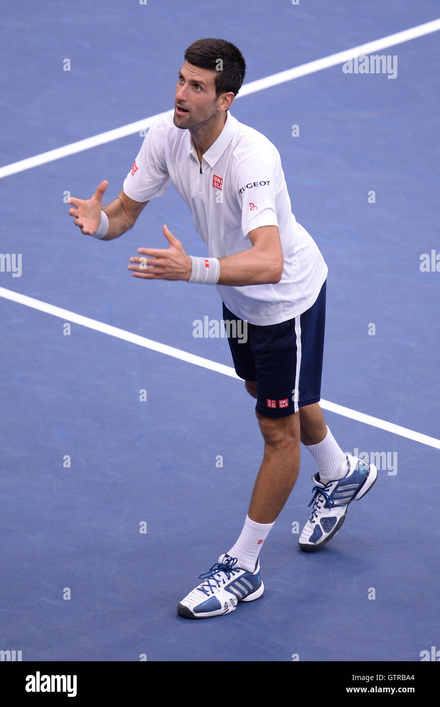 Flushing, New York, USA. 09th Sep, 2016. Novak Djokovic Vs Gael Monfils ...