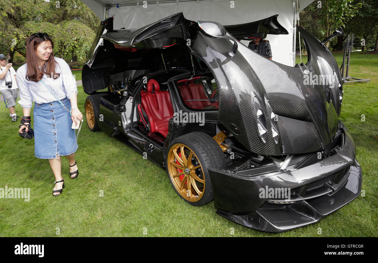 Vancouver, Canada. 9th Sep, 2016. A woman takes a look at the 2017 ...