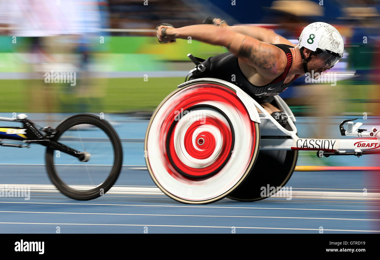 Rio De Janeiro, Brazil. 9th Sep, 2016. Josh Cassidy of Canada competes ...