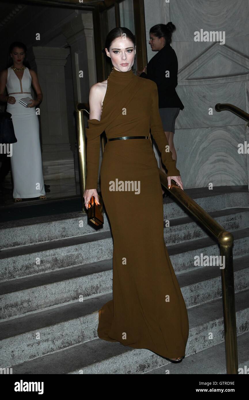 NEW YORK, NY - SEPTEMBER 9: Coco Rocha arrives to Harper's Bazaar's ...