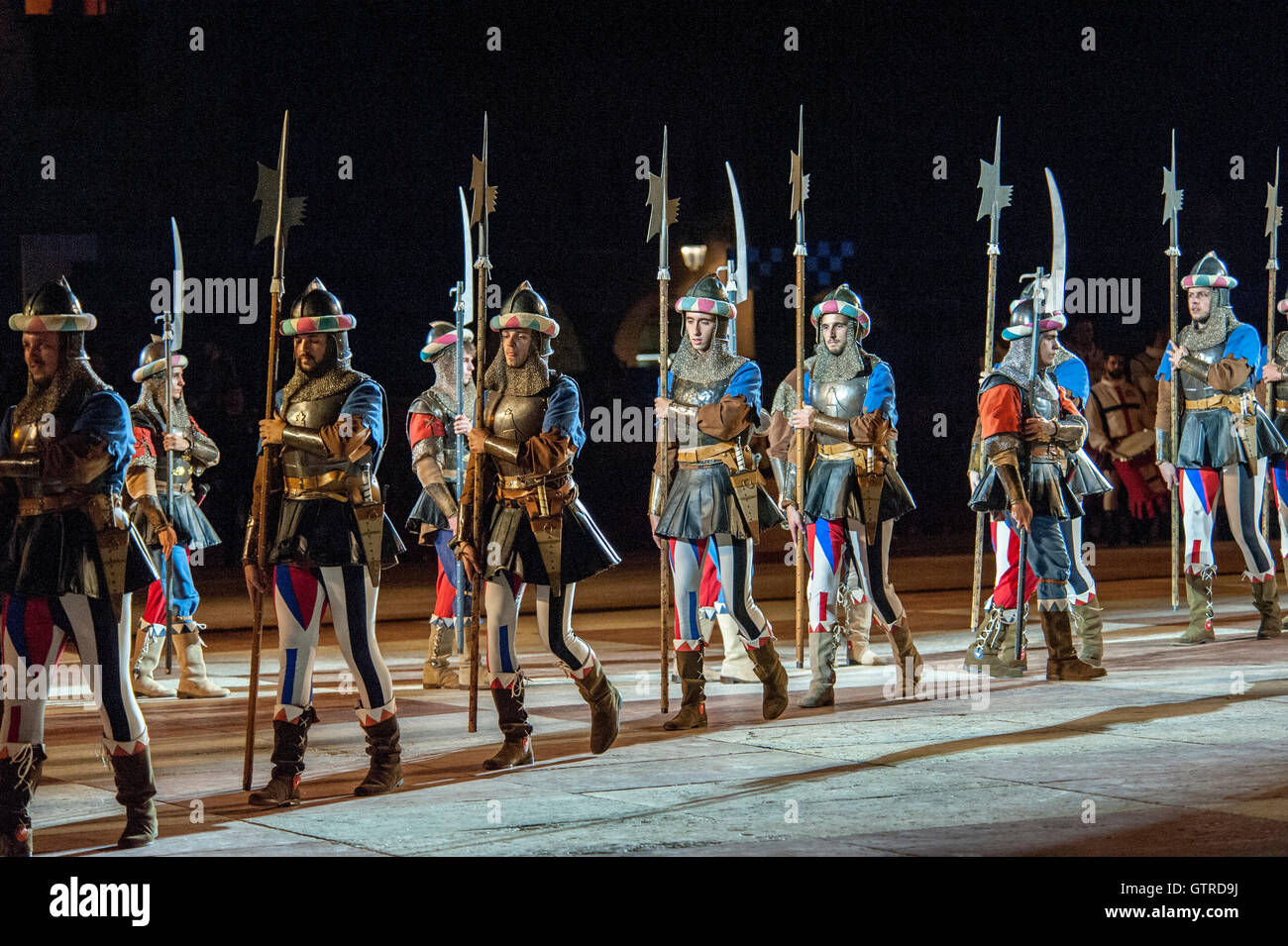 Marostica, Italy. 9th september, 2016. Participants in costume attend ...