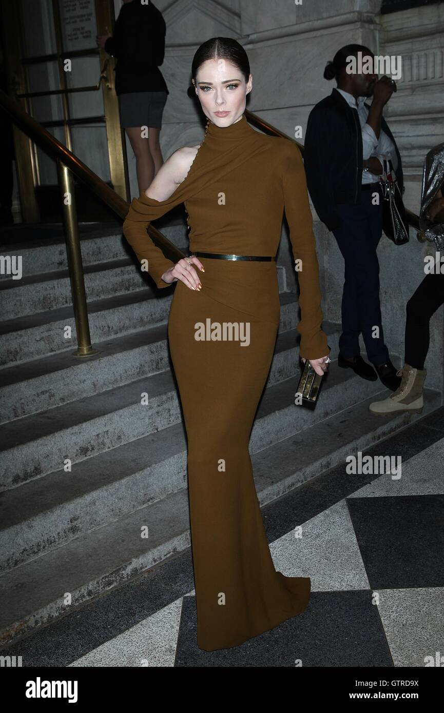 NEW YORK, NY - SEPTEMBER 9: Coco Rocha arrives to Harper's Bazaar's ...