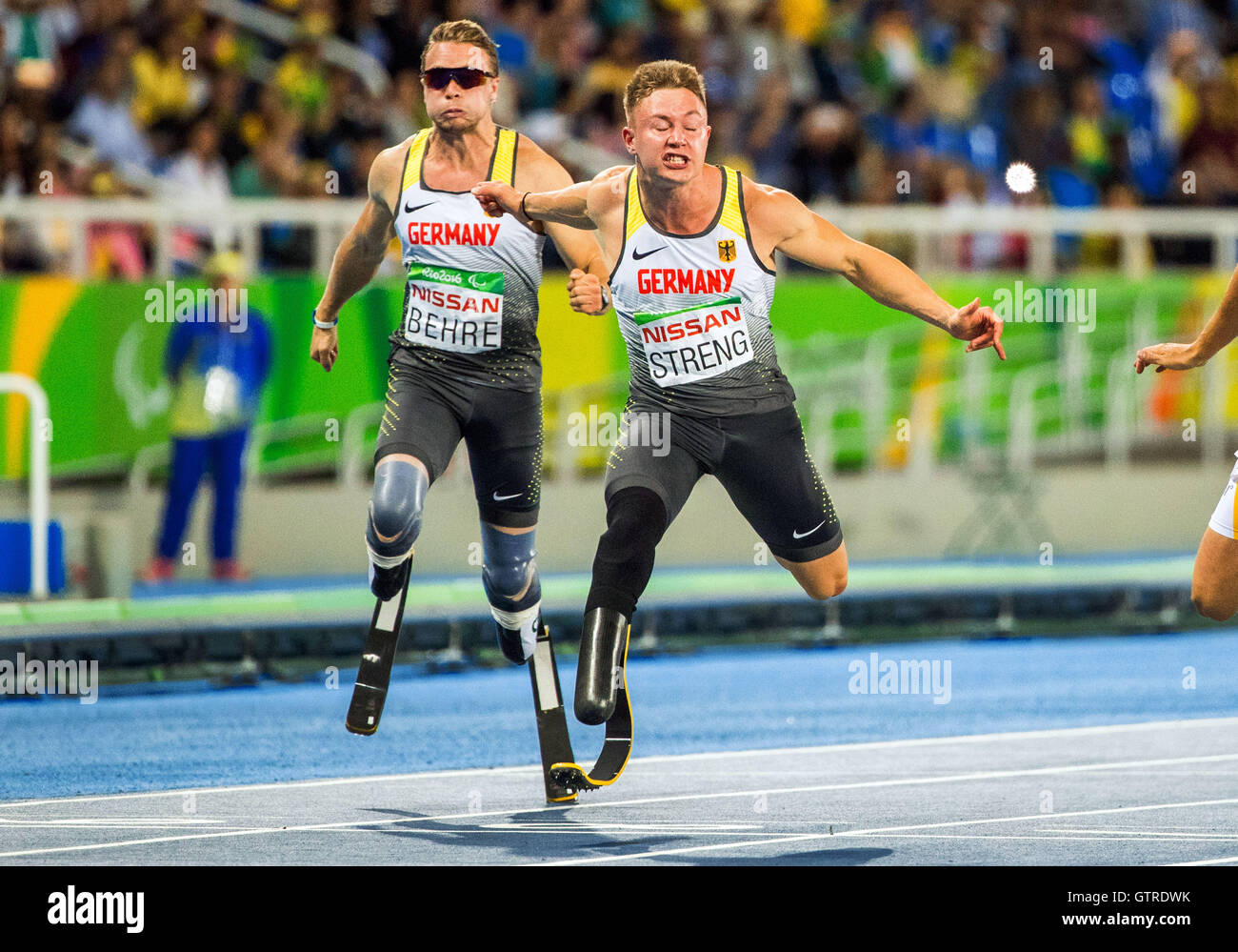 Felix Streng of Germany compete in the Men`s 100 meters -T44 - final of ...
