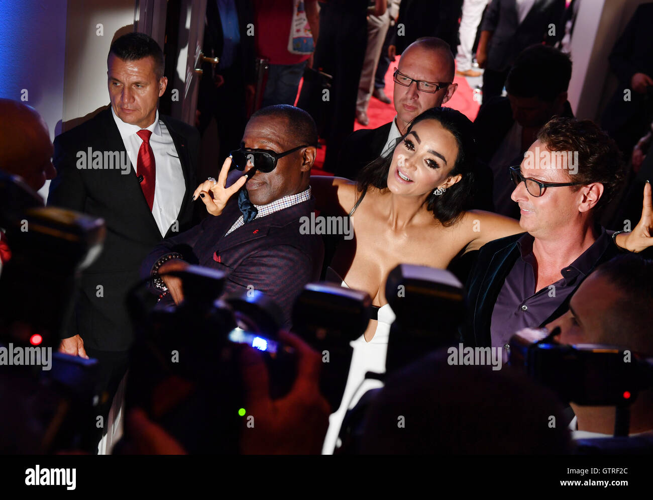 Berlin, Germany. 08th Sep, 2016. Wesley Snipes (L-R), Verona Pooth, and ...