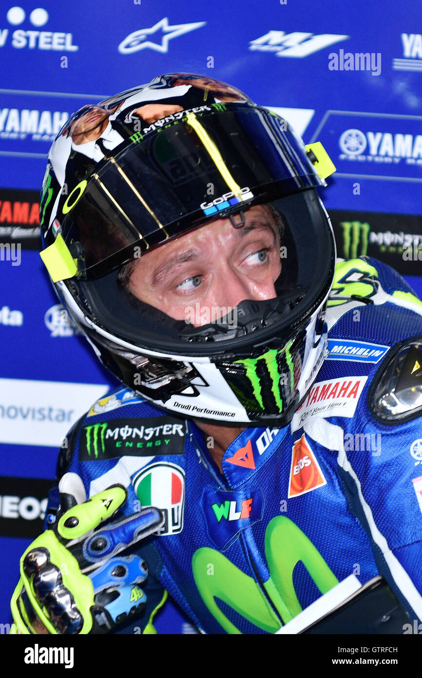 Misano Adriatico, Italy. 10th Sep, 2016. Valentino Rossi of Italy and ...