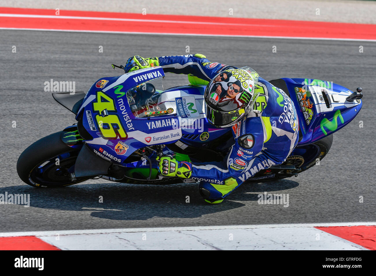 Misano Adriatico, Italy. 10th Sep, 2016. Valentino Rossi of Italy and ...