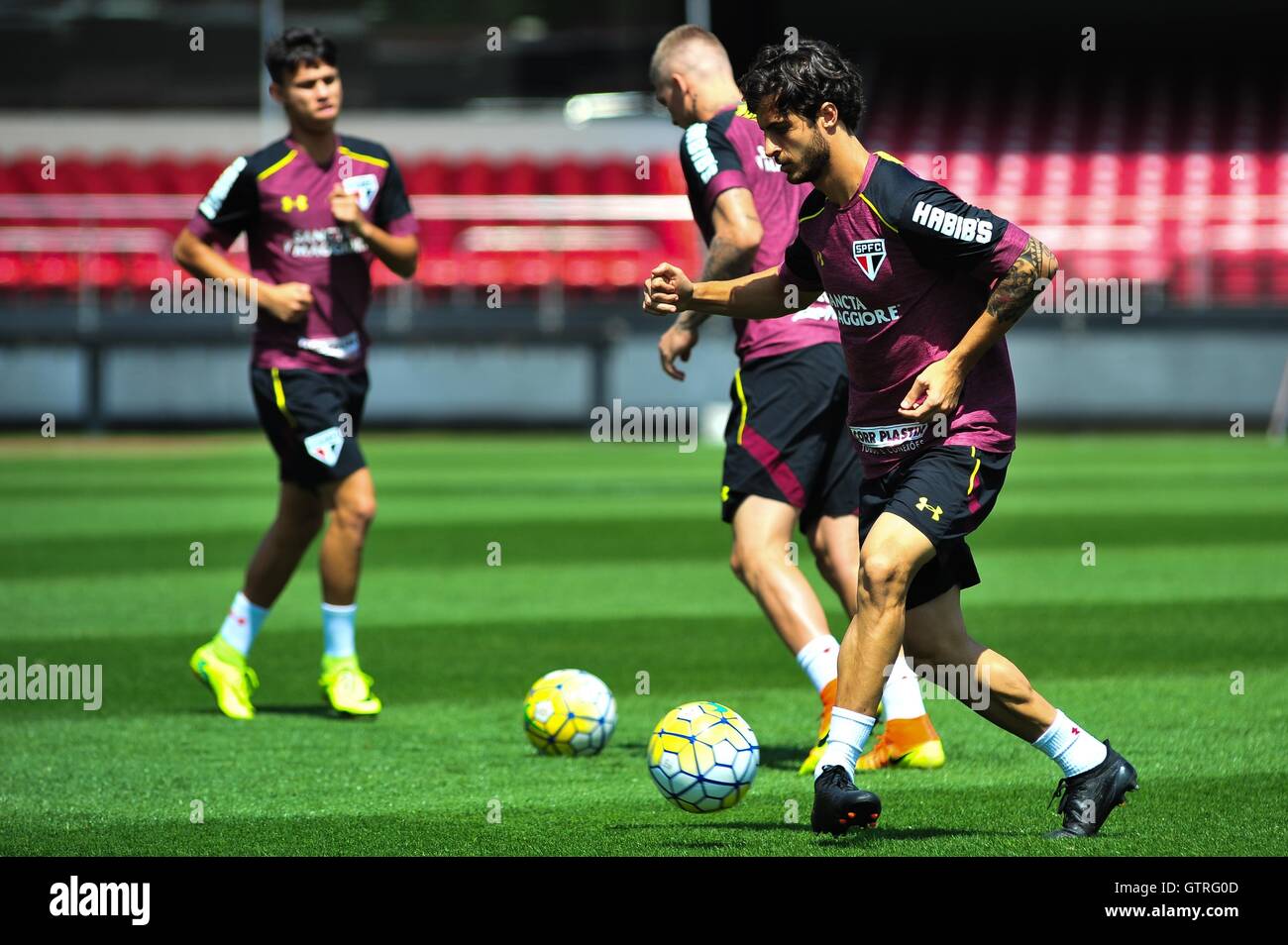 Sao Paulo, Brazil. 10th Sep, 2016. TREINO DO SPFC - Hudson during ...